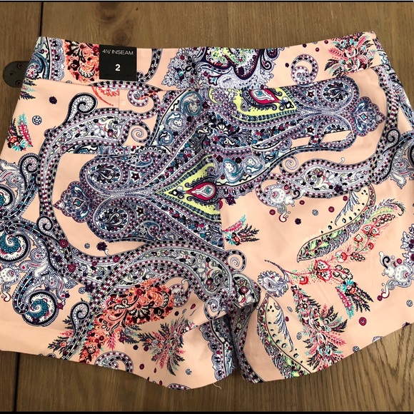 Express | Shorts | Express Colorful Paisley Shorts | Poshmark